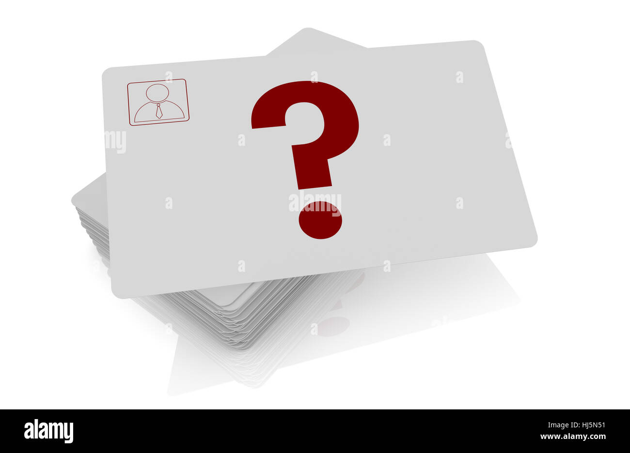 Job interview question mark Cut Out Stock Images & Pictures - Alamy