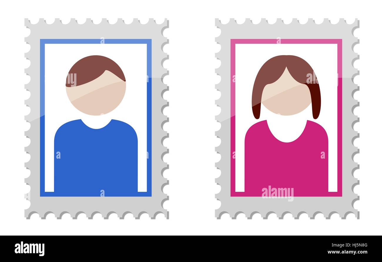 placeholder for your photo - male and female Stock Photo - Alamy