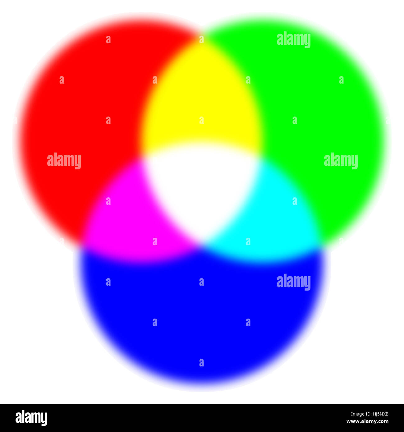 Additive colour mixture Cut Out Stock Images & Pictures - Alamy