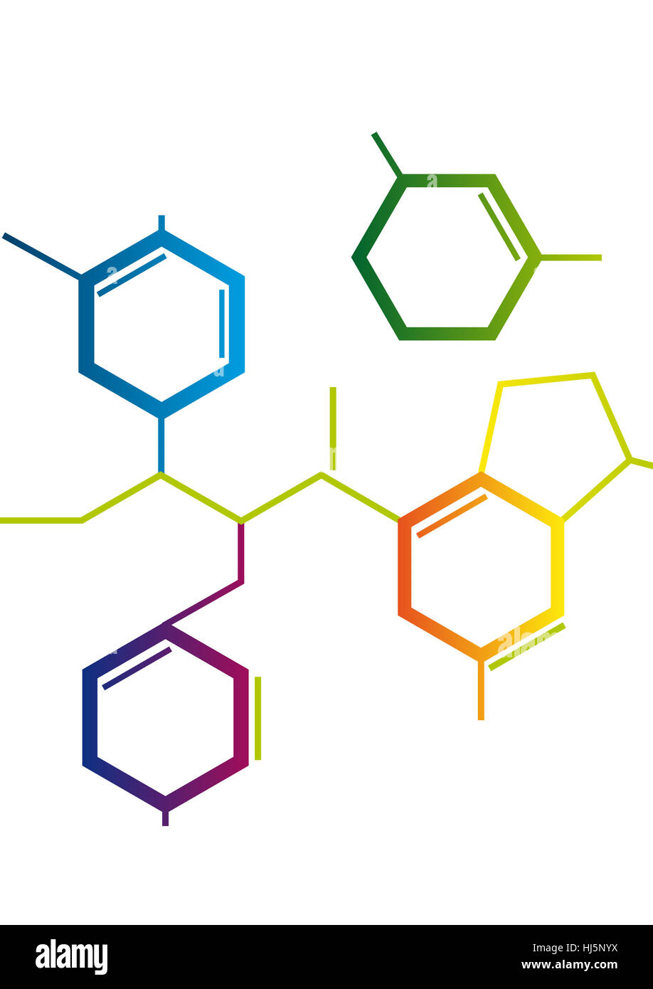 Illustration of Abstract Chemical formula Stock Photo - Alamy