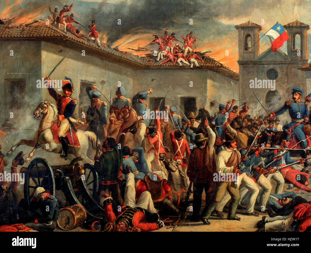 Batalla de Rancagua Stock Photo - Alamy
