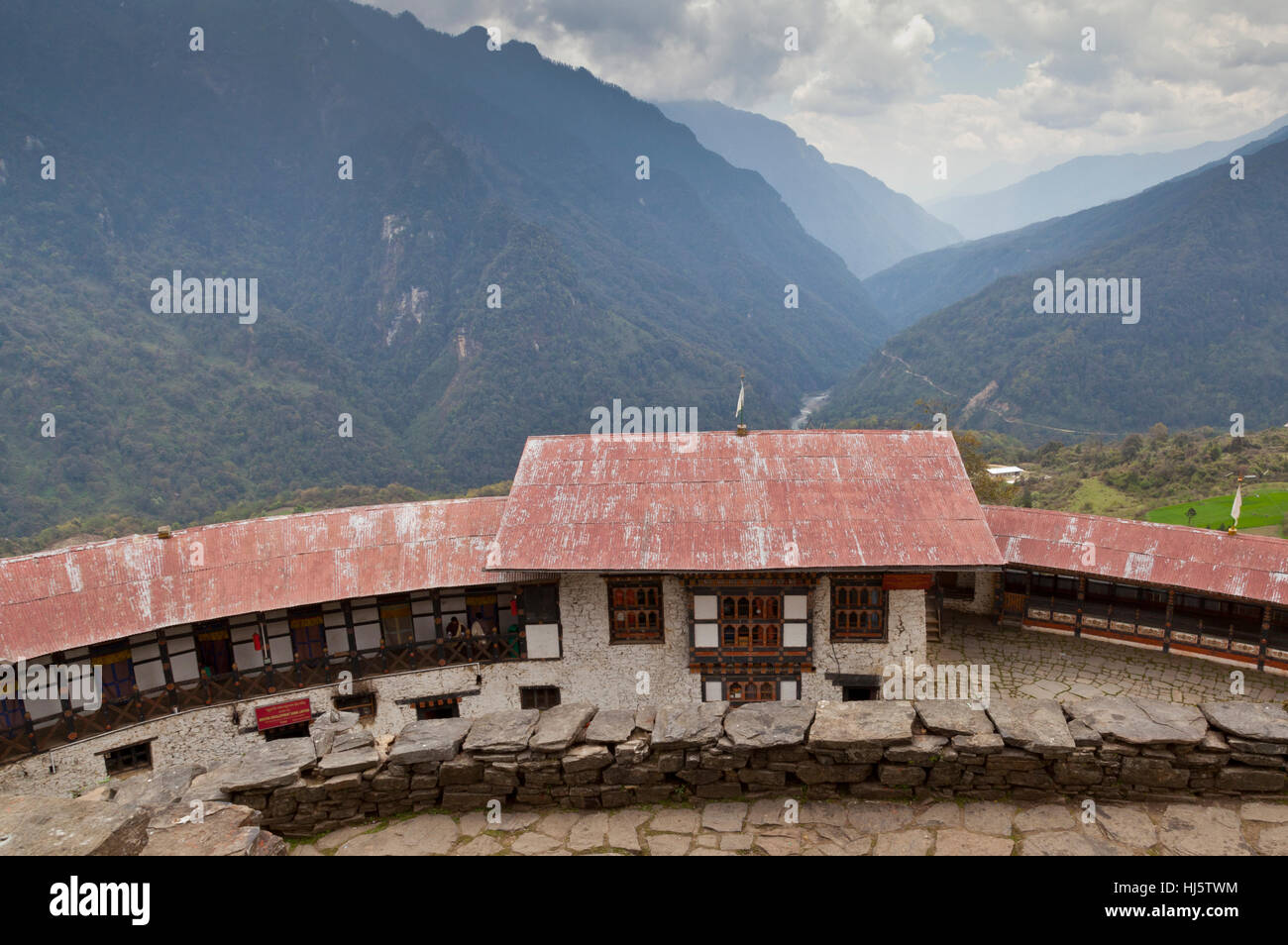 Looking down the Mo Chhu Valley from Gasa Dzong, Bhutan Stock Photo - Alamy