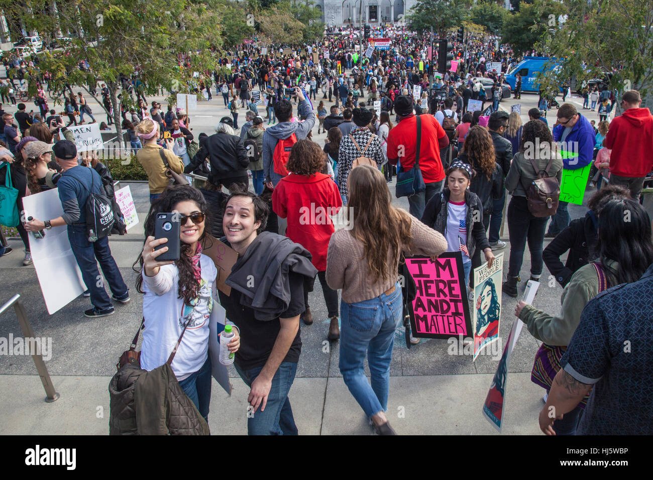Women's March 2017 January Young High Resolution Stock Photography and ...