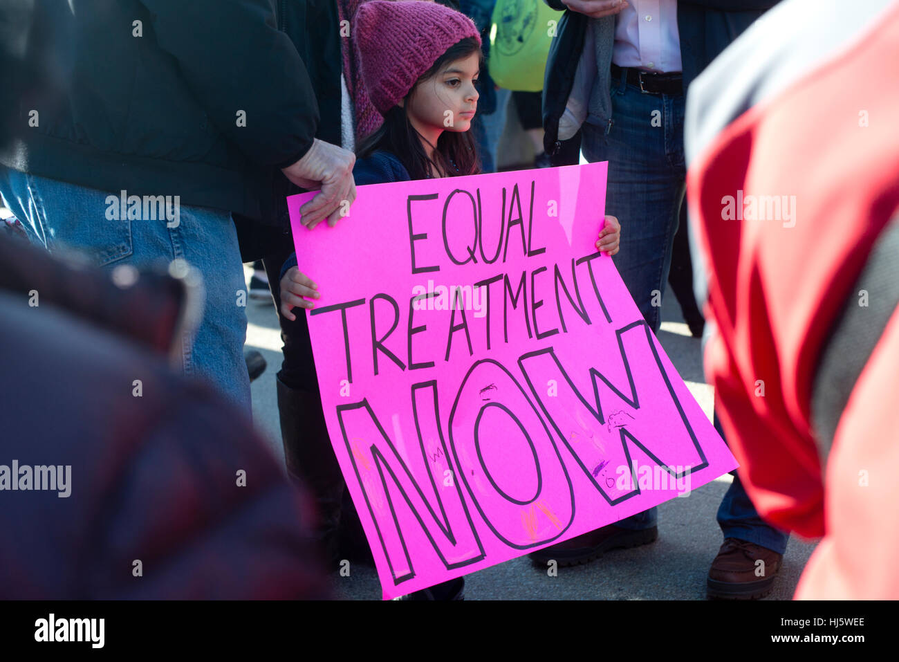 Chicago, Illinois, USA. 21st January, 2017. Signs from Chicago ...