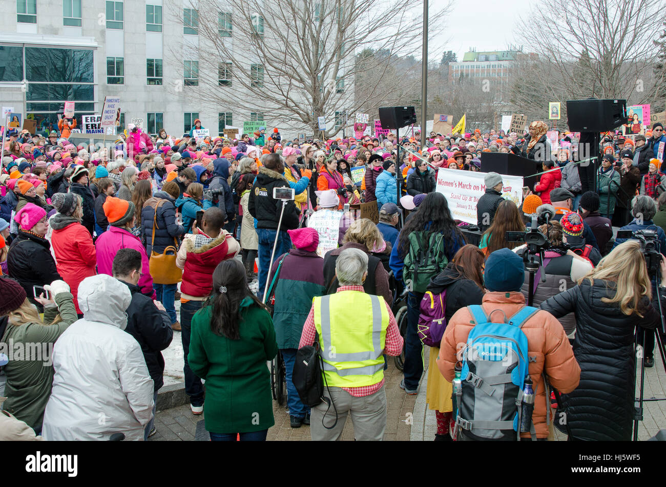 Augusta, Maine, USA. 21st Jan, 2017. Fatuma Hussein, founder of ...