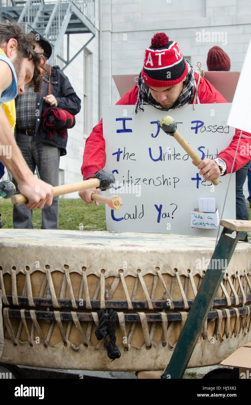 Native american rally in washington hi-res stock photography and images ...