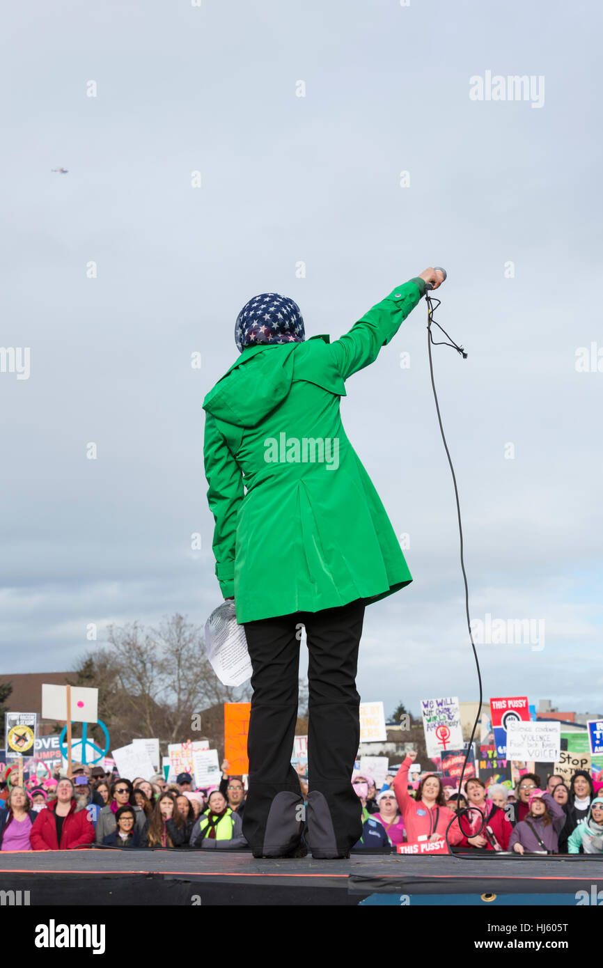Seattle, United States. 21st Jan, 2017. Seattle, Washington: Aneelah ...
