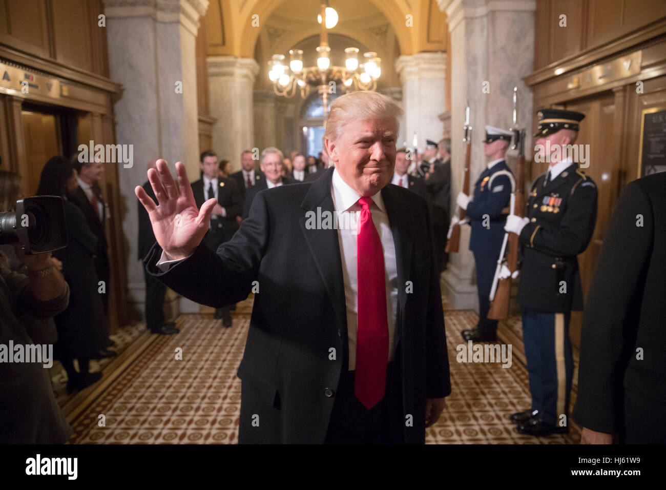 Washington, Us. 20th Jan, 2017. United States President-elect Donald ...