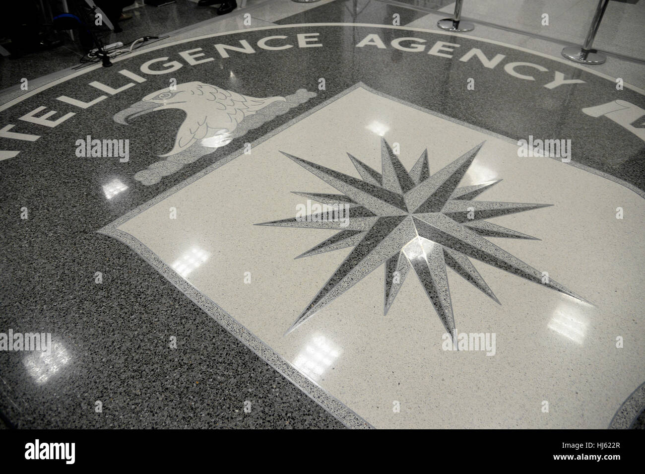 Langley, Virginia. 21st Jan, 2017. The seal of the Central Intelligence ...