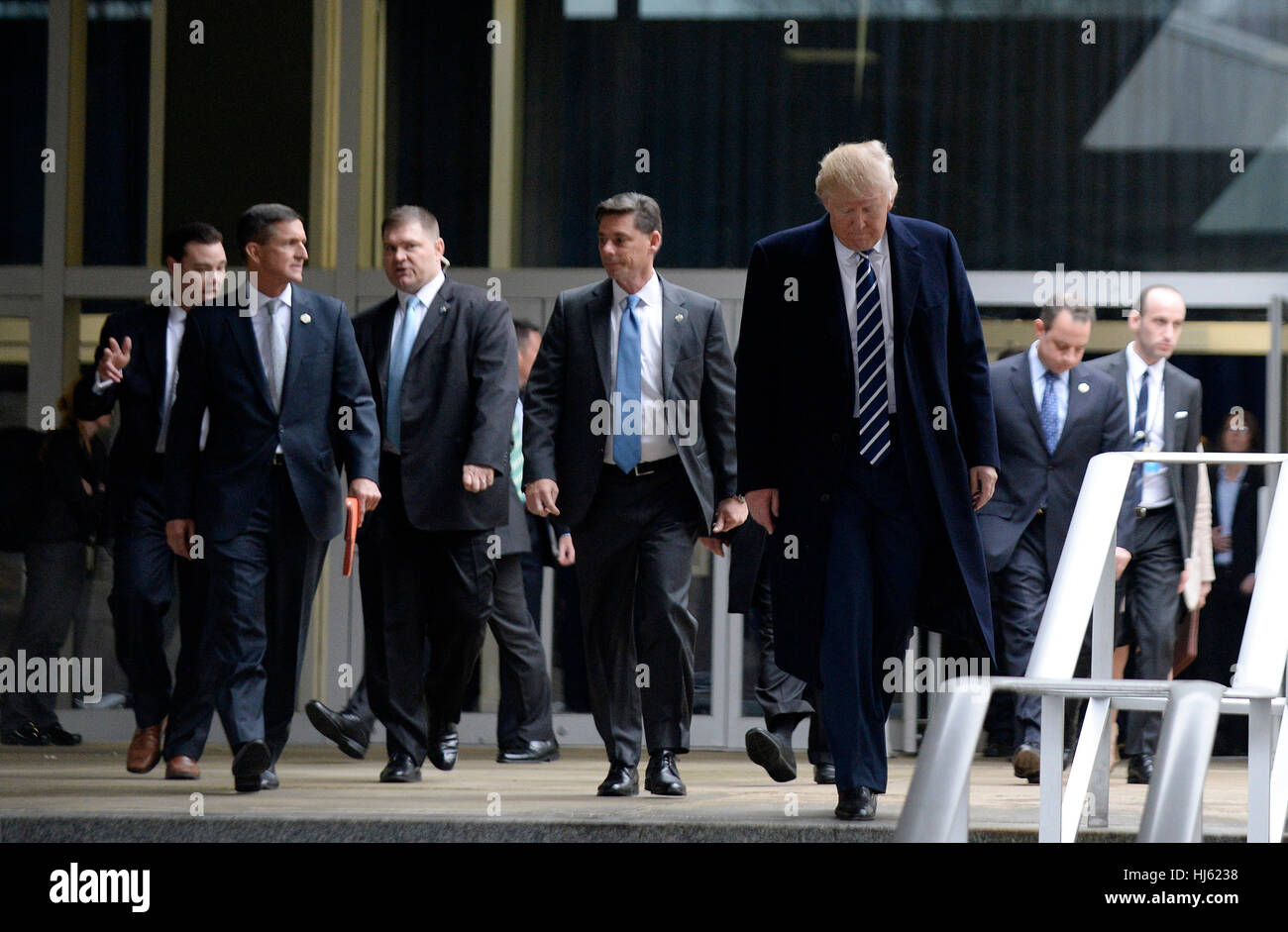 Langley, Virginia. 21st Jan, 2017. United States President Donald Trump ...