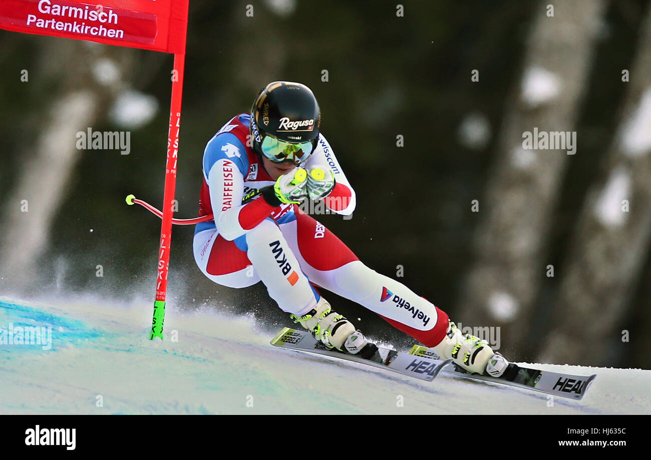Garmisch-Partenkirchen, Germany. 22nd Jan, 2017. Swiss skier Lara Gut ...