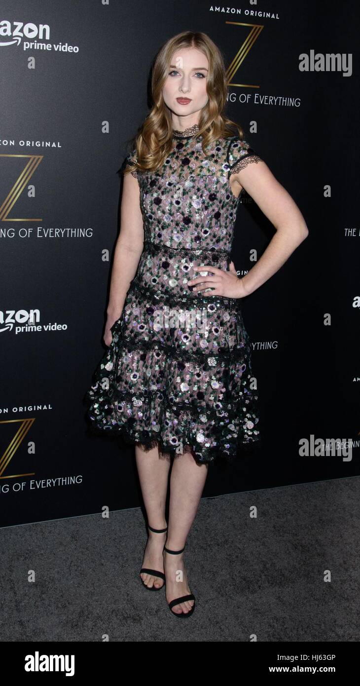 New York, USA. 25th Jan, 2017. Sarah Schenkkan at arrivals for Z: The ...