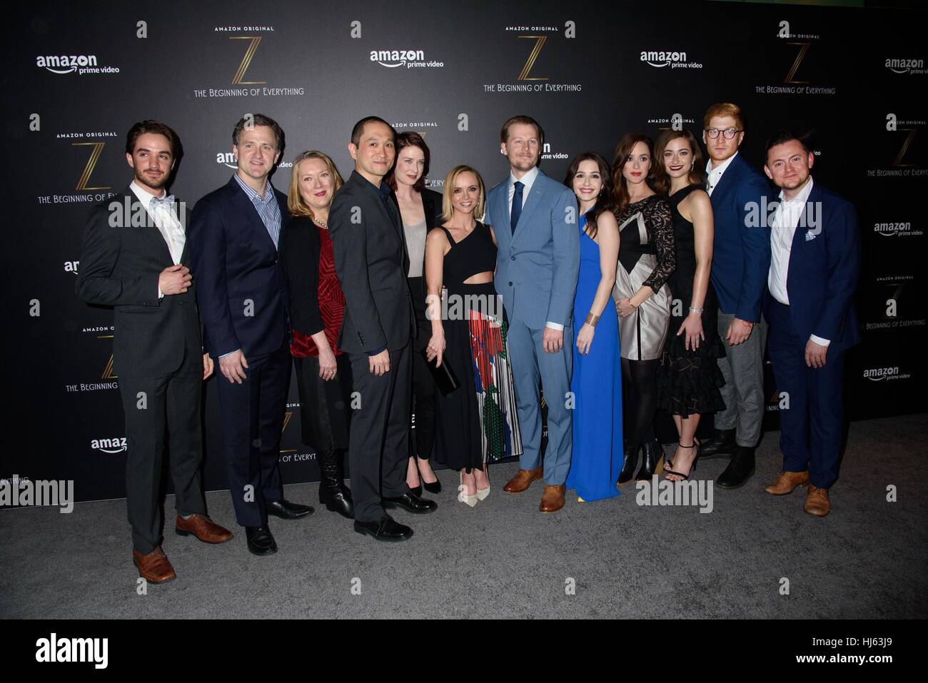New York, USA. 25th Jan, 2017. Cast of "Z: The Beginning of Everything ...