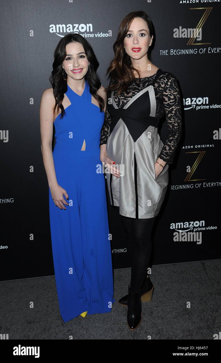 New York, USA. 25th Jan, 2017. Holly Curran, Christina Bennett Lind at ...