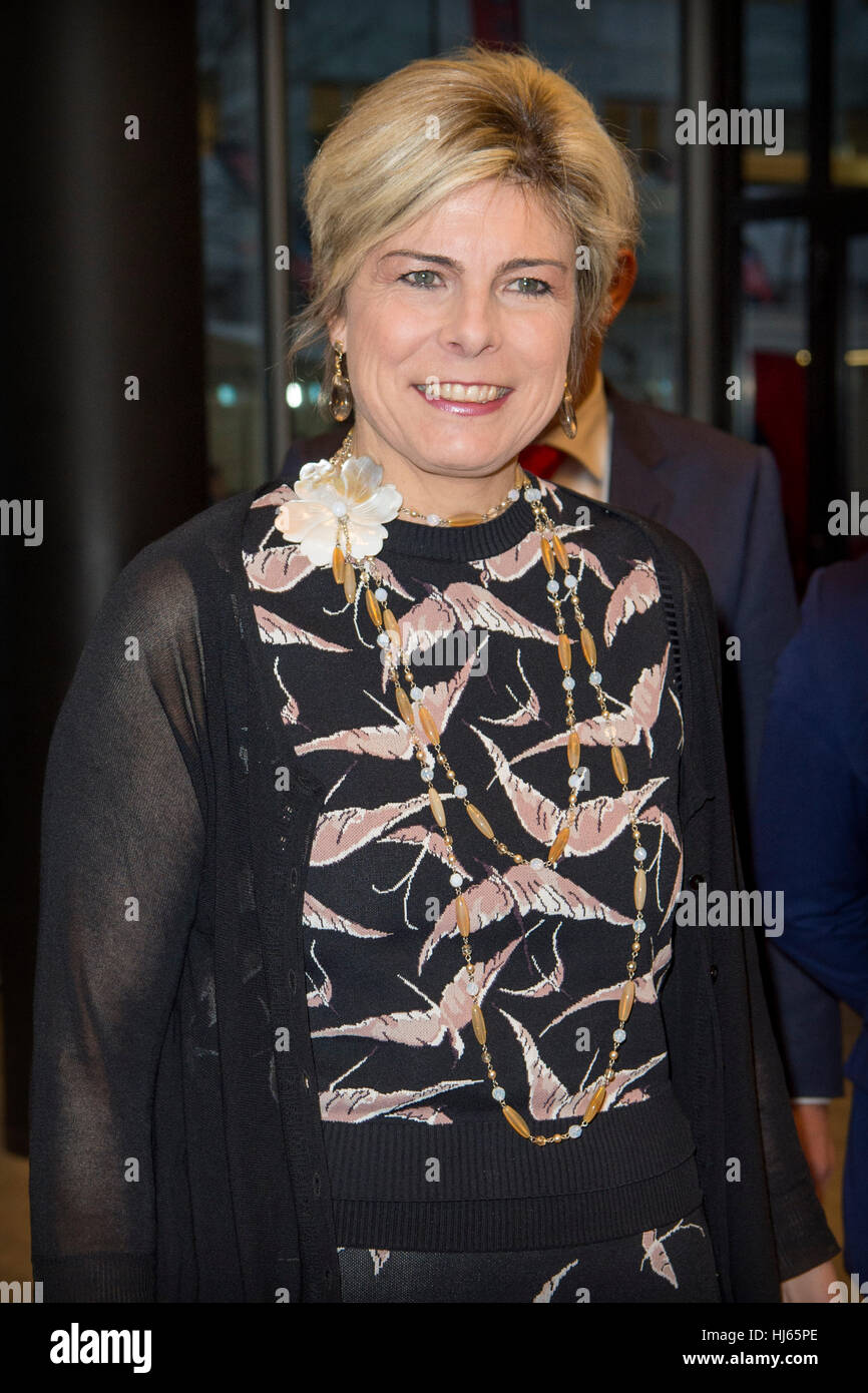 Almere-Stad, The Netherlands. 25th Jan, 2017. Princess Laurentien of ...