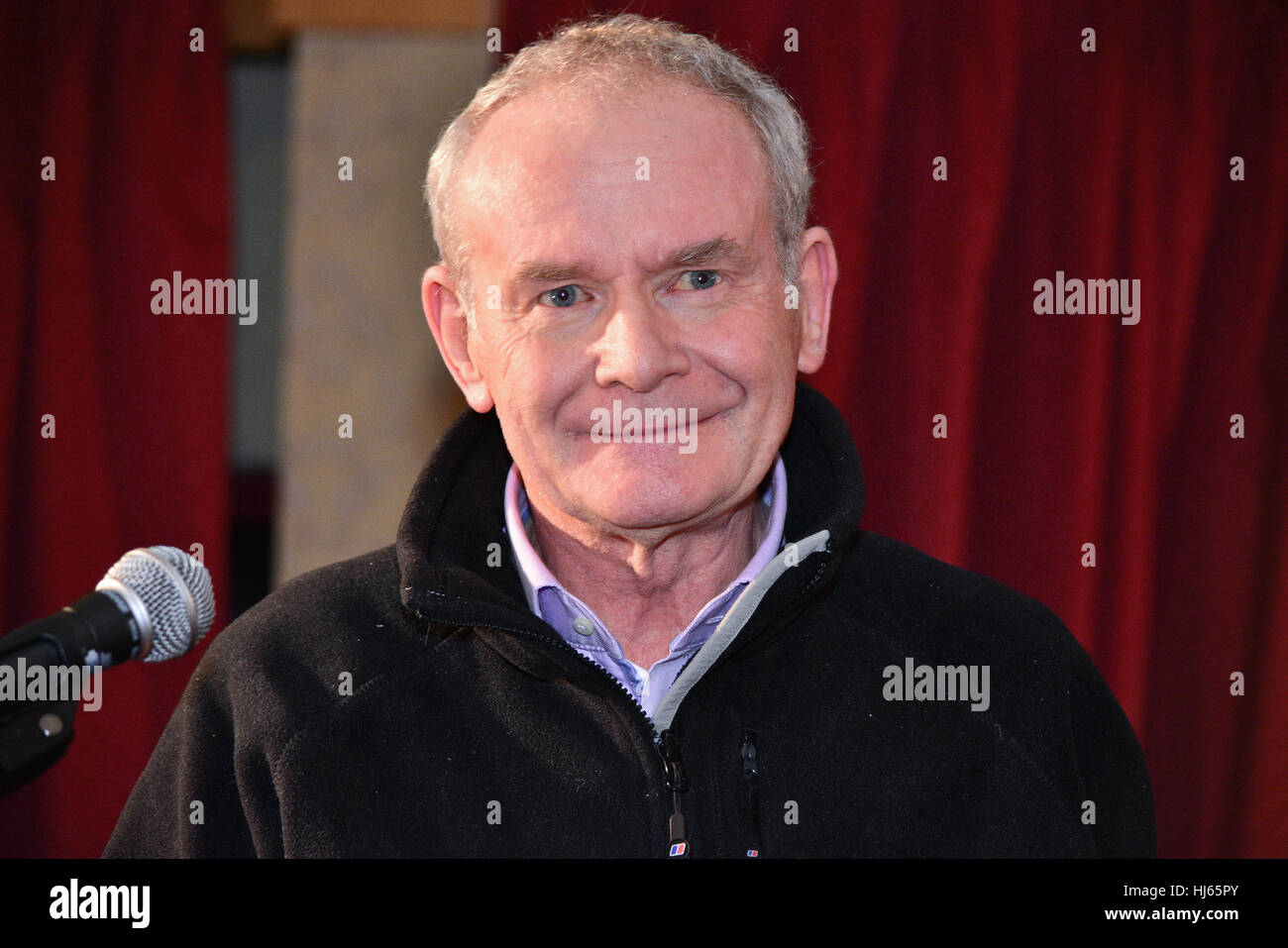 Clonoe, Ireland. 25th Jan, 2017. Former Deputy First Minister Martin ...