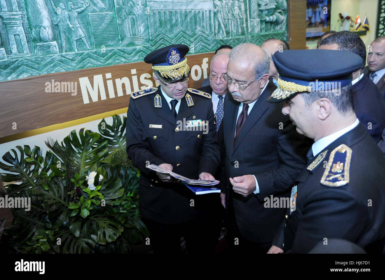 Cairo, Egypt. 26th Jan, 2017. Egyptian Prime Minister Sherif Ismail ...