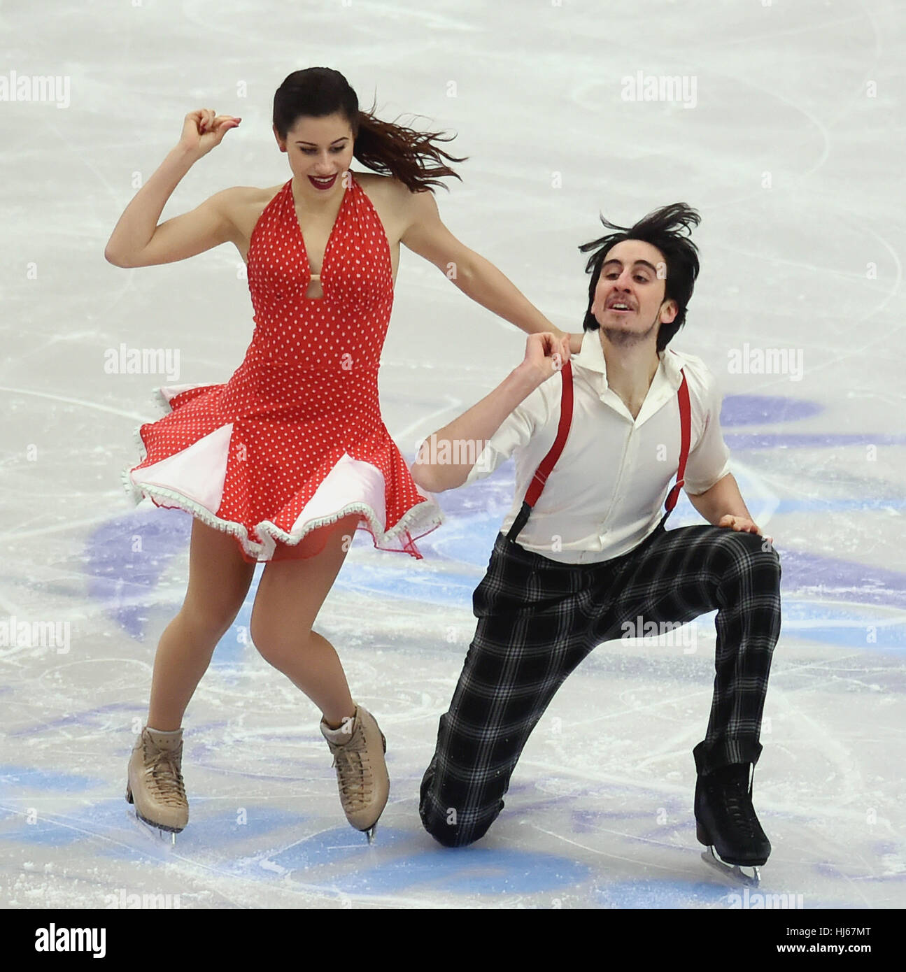 Ostrava, Czech Republic. 26th Jan, 2017. Jasmine Tessari and Francesco ...