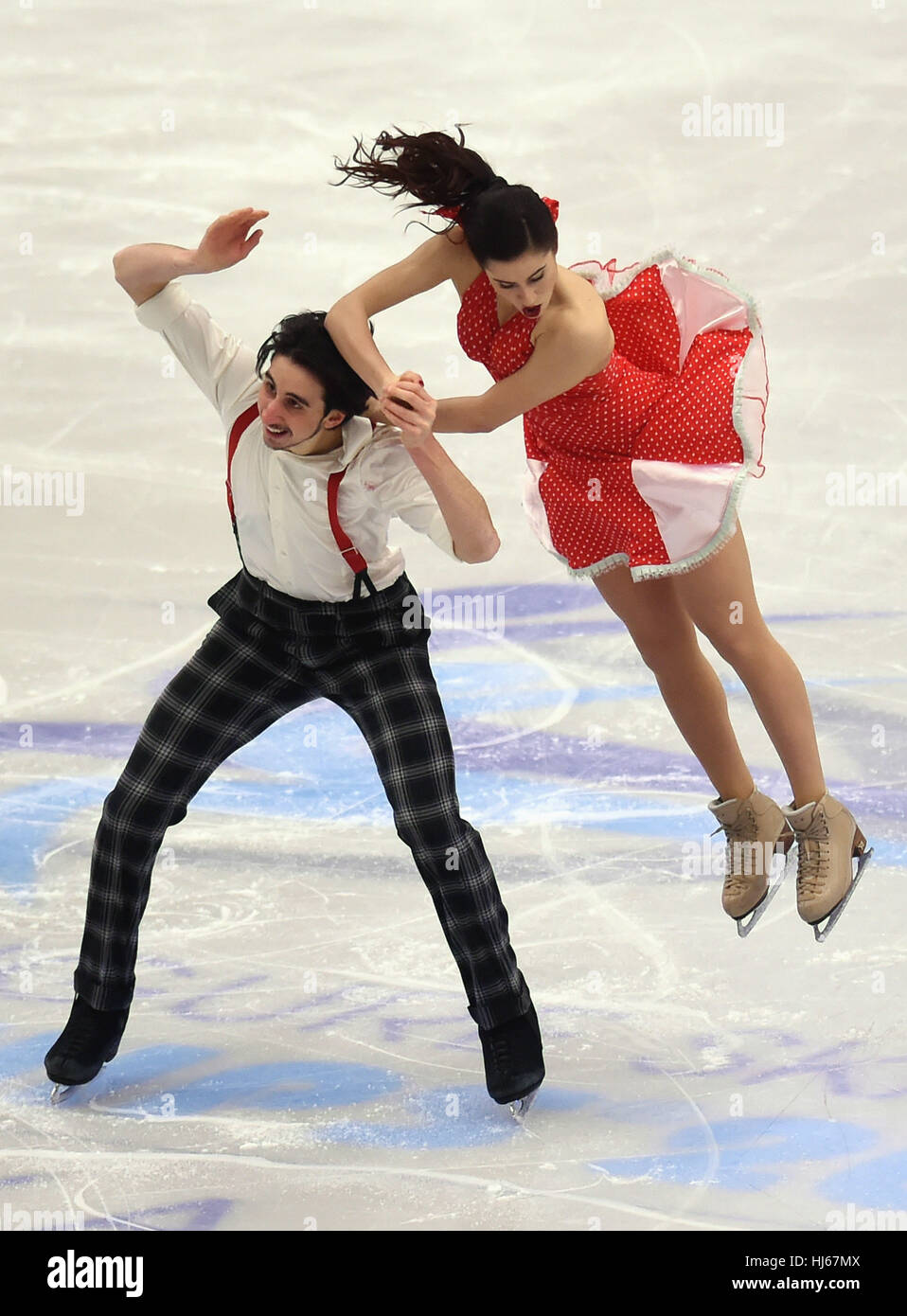 Ostrava, Czech Republic. 26th Jan, 2017. Jasmine Tessari and Francesco ...