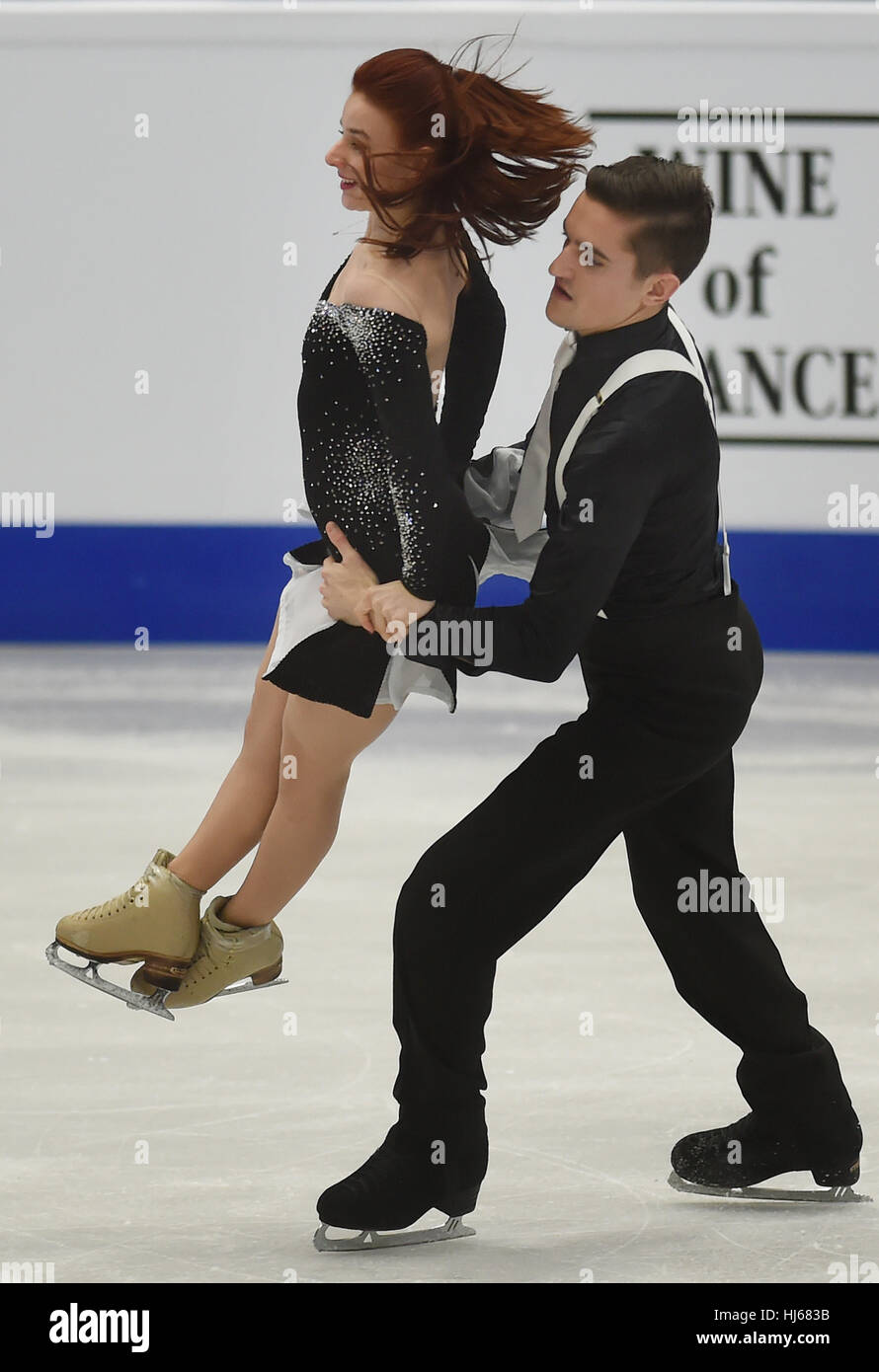 Ostrava, Czech Republic. 26th Jan, 2017. Marie-Jade Lauriault and ...