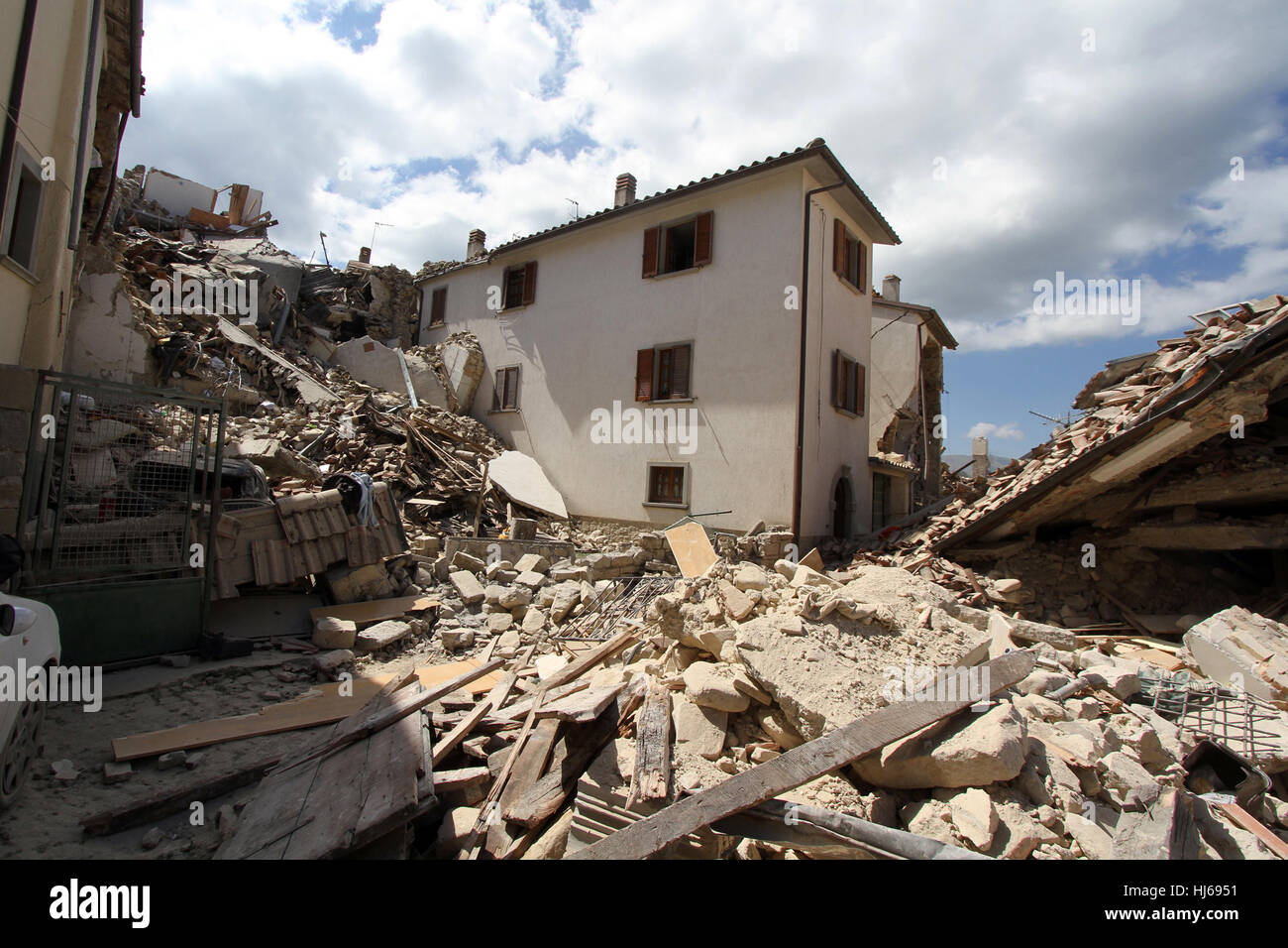 Amatrice - August 2016 Central Italy earthquake Stock Photo - Alamy