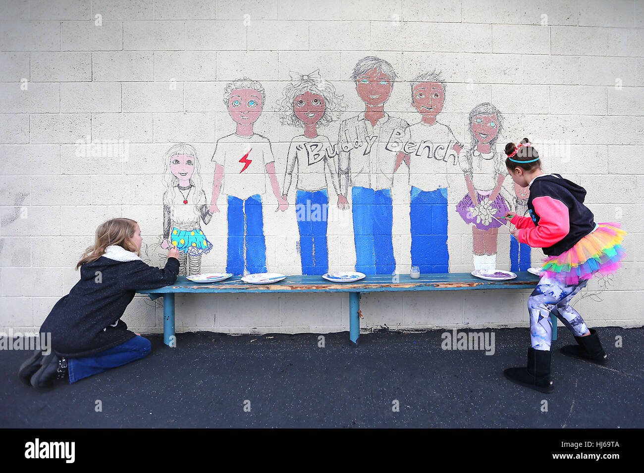 Napa, CA, USA. 24th Jan, 2017. El Centro Elementary School students ...