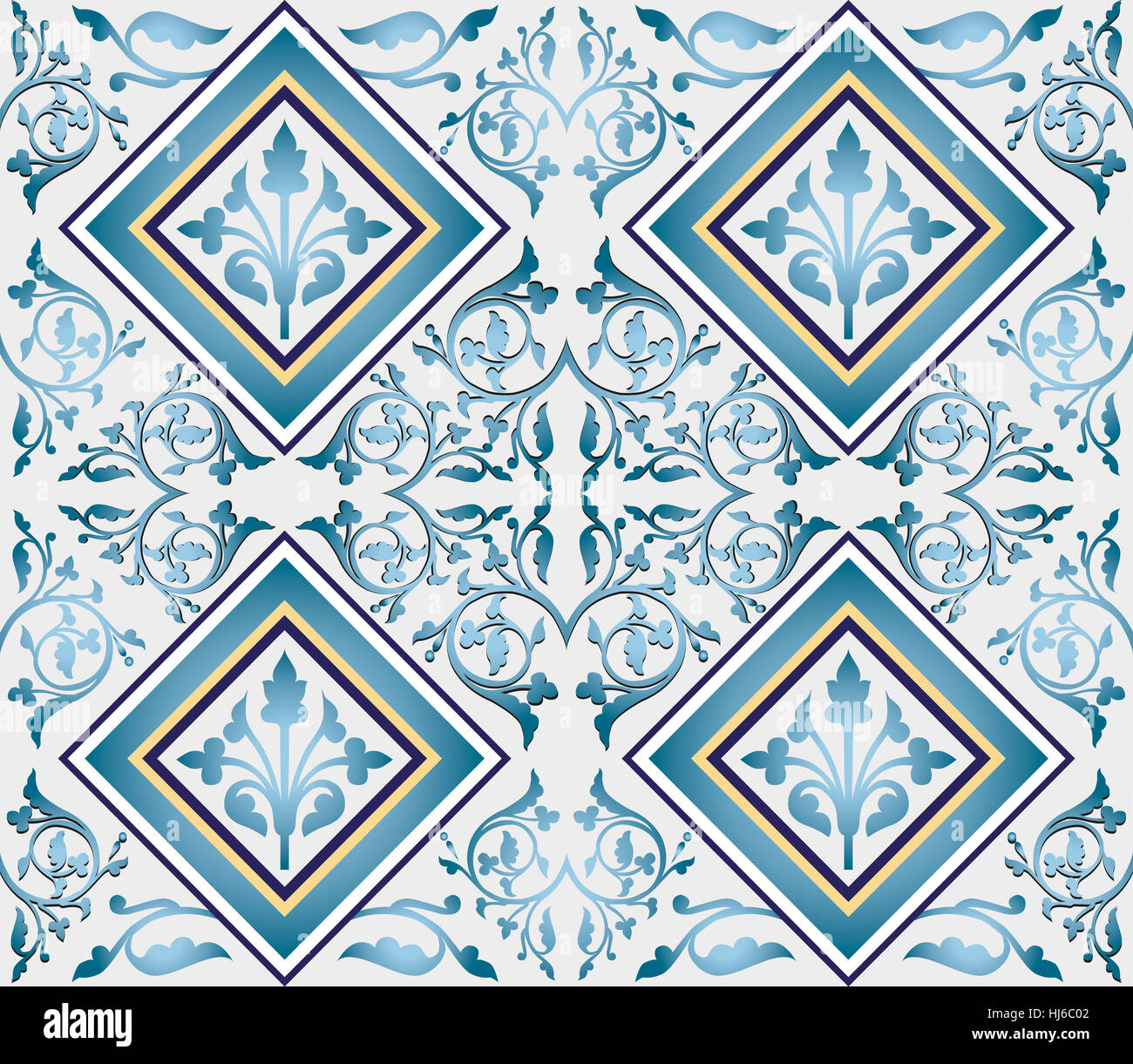 Damask ornaments hi-res stock photography and images - Alamy