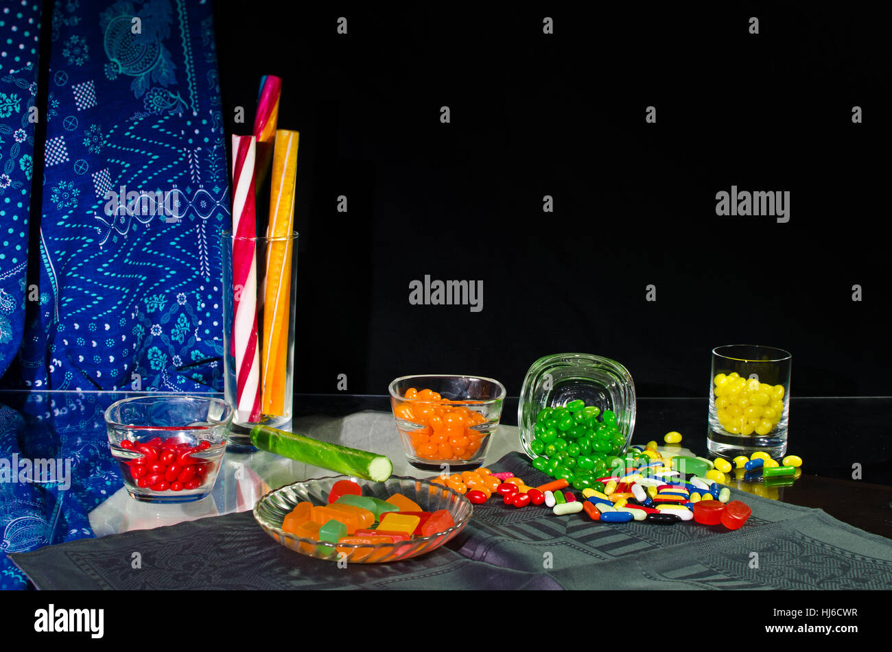 still life with candies Stock Photo - Alamy