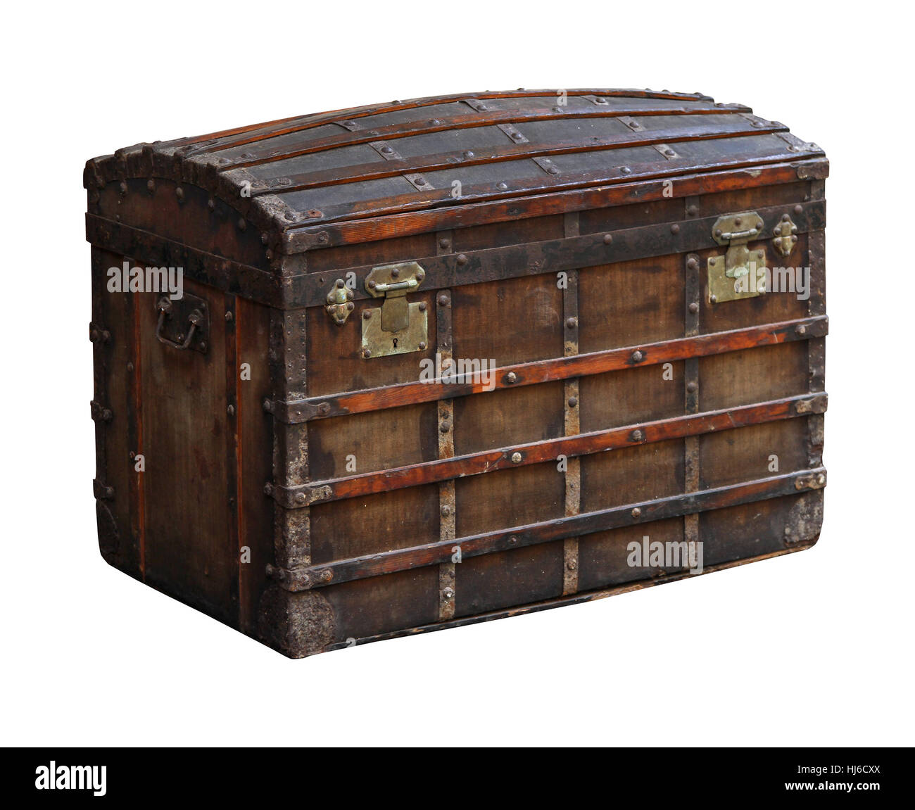 isolated, wood, antique, brown, brownish, brunette, vintage, chest ...