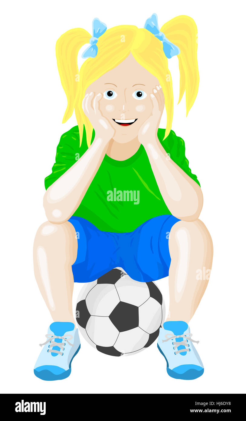 girl on ball Stock Photo - Alamy