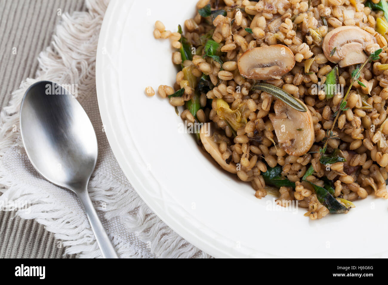 food, dish, meal, mushroom, fungus, barley, vegetarian, supper, dinner ...