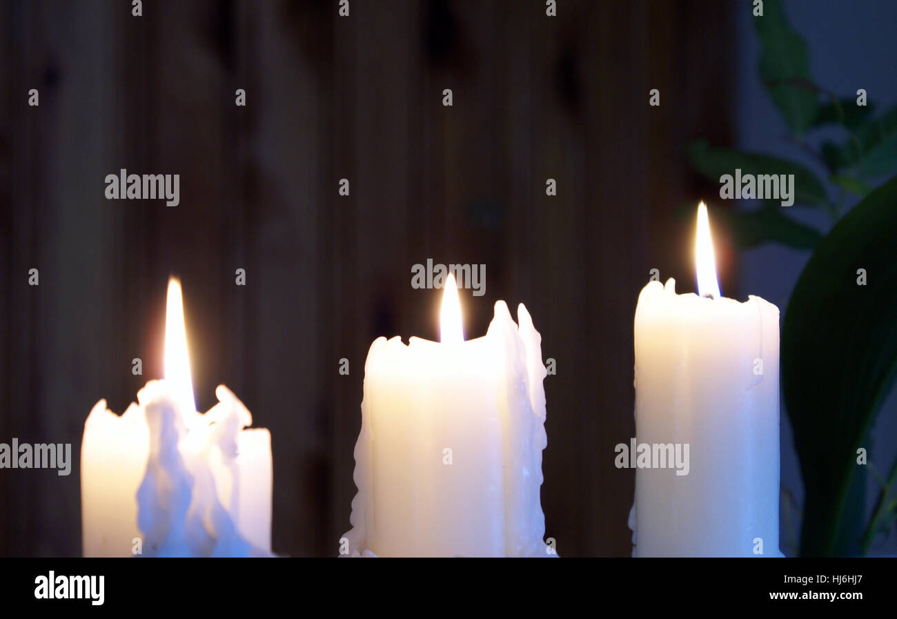 inside, candle, fire, conflagration, three, flame, flames, candles ...