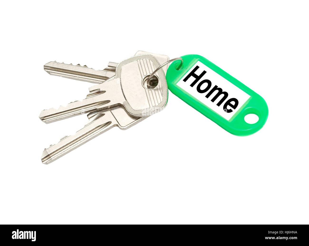 Keys with the label "Home Stock Photo - Alamy