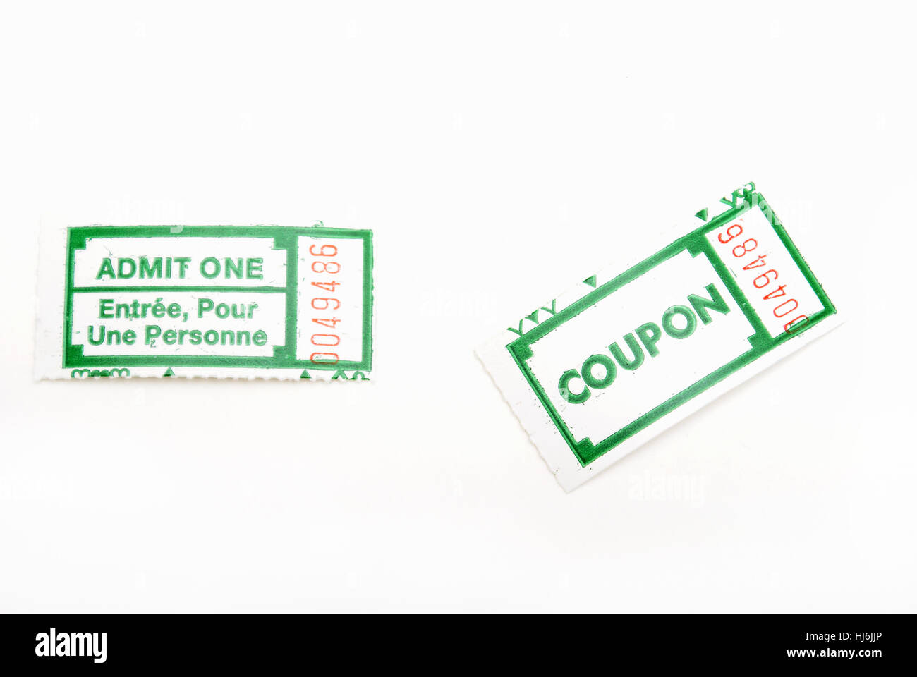 Concert ticket stubs hi-res stock photography and images - Alamy