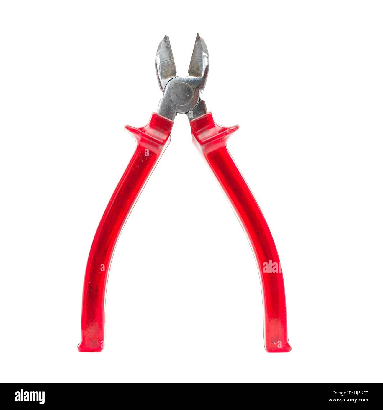 Wire cutter isolated on white background Stock Photo - Alamy