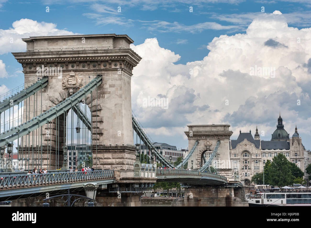 Budapest - Chain Bridge Stock Photo - Alamy