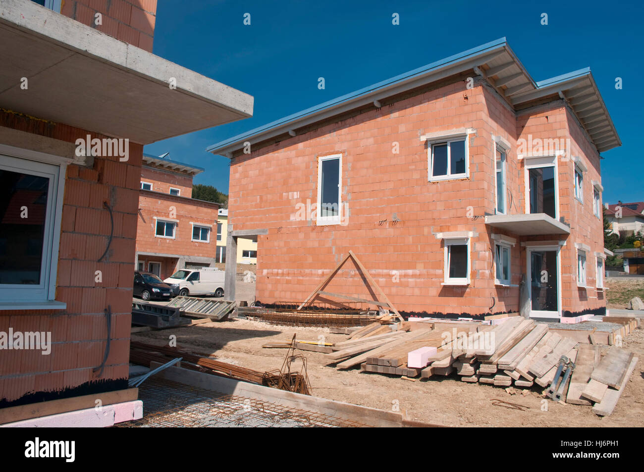 blue, house, building, city, town, new, austria, europe, wall ...