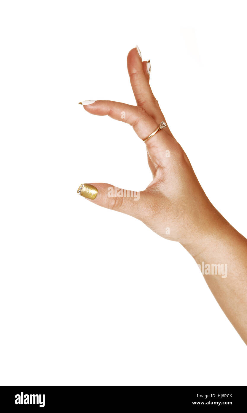 hand, finger, isolated, sign, nails, inch, woman, gesture, hand ...
