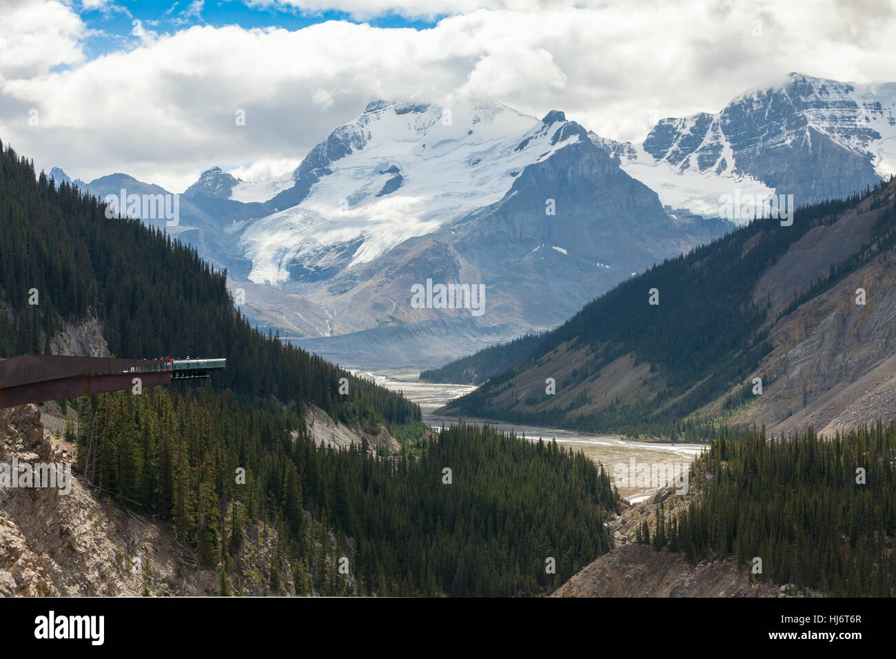 Columbia icefield glacier skywalk view British Columbia Canada Stock ...