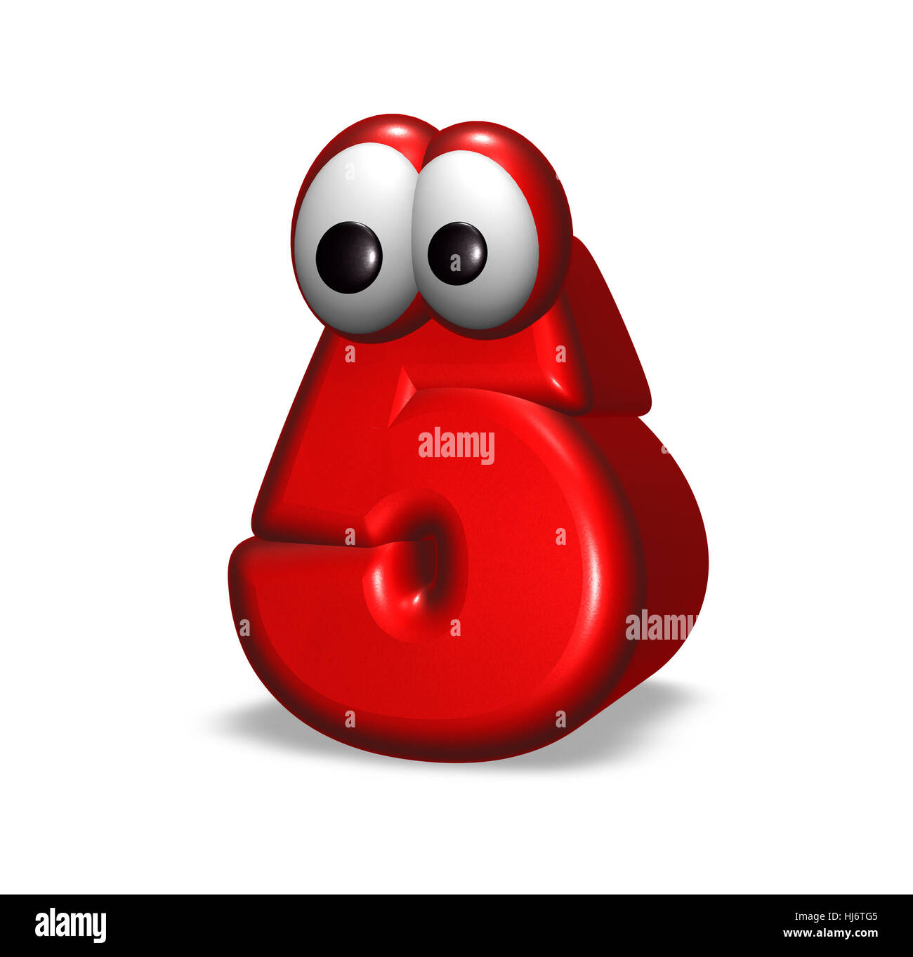 number five with eyes Stock Photo - Alamy