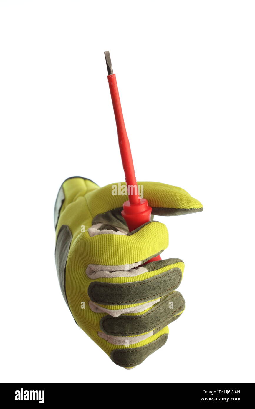 screwdriver in hand Stock Photo - Alamy