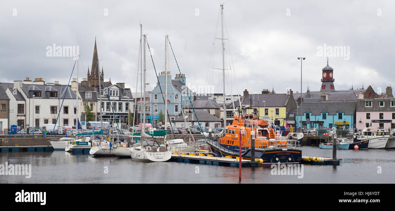 Boats in Stornoway harbour, Isle of Lewis, Scotland, UK Stock Photo - Alamy