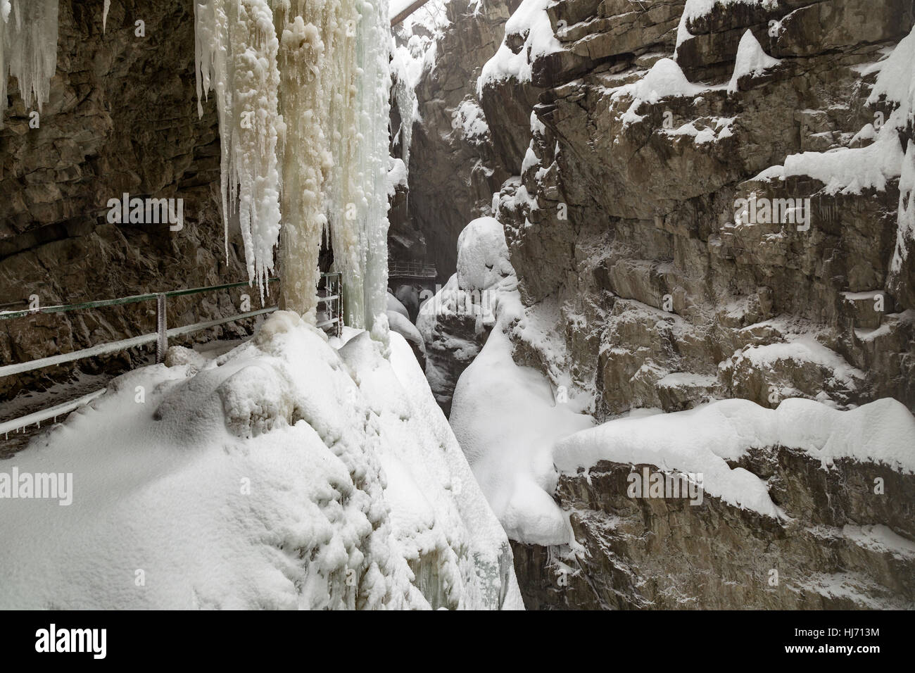 Breitachklamm gorge in winter hi-res stock photography and images - Alamy