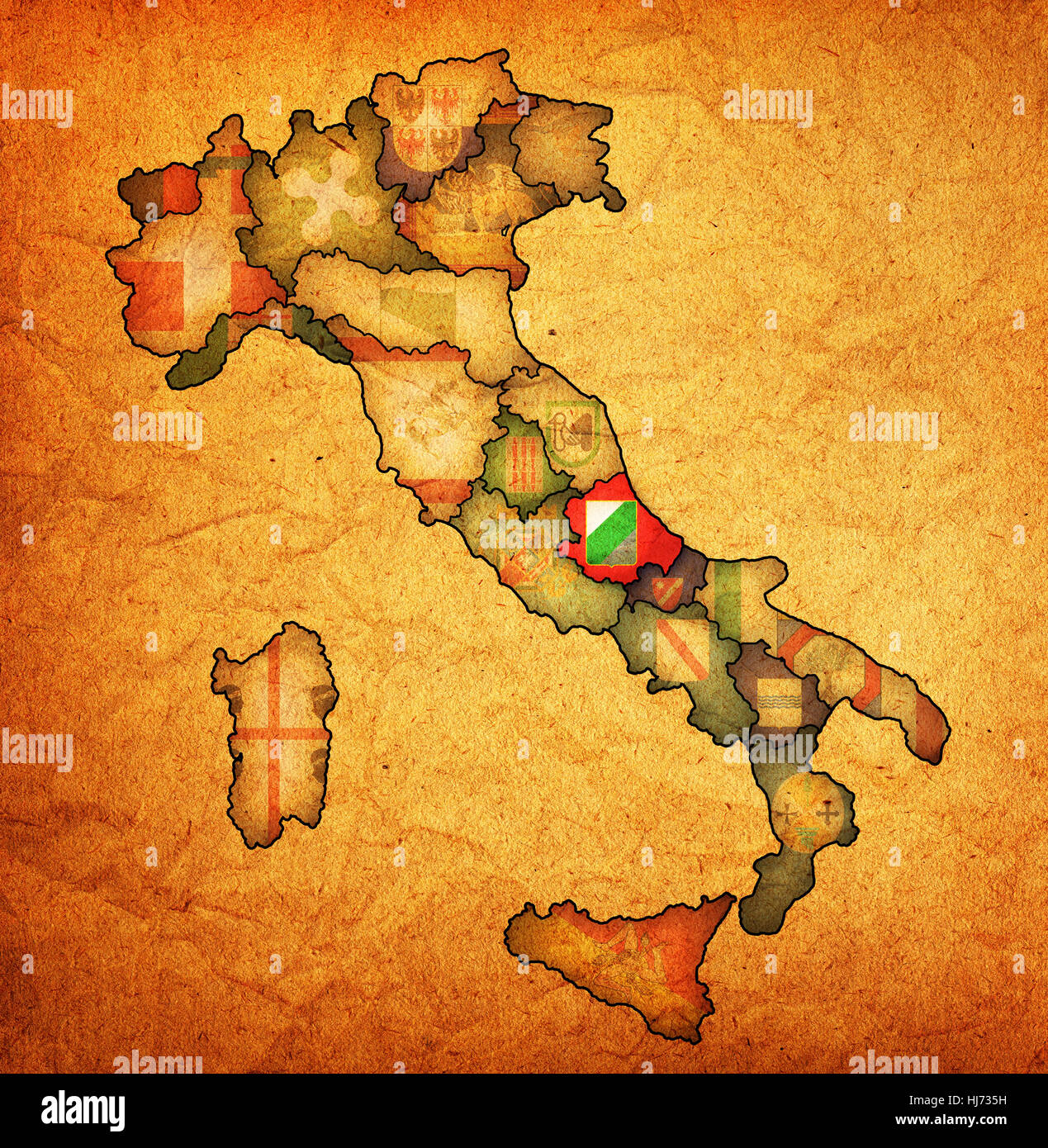 isolated, colour, europe, illustration, flag, administration, region ...