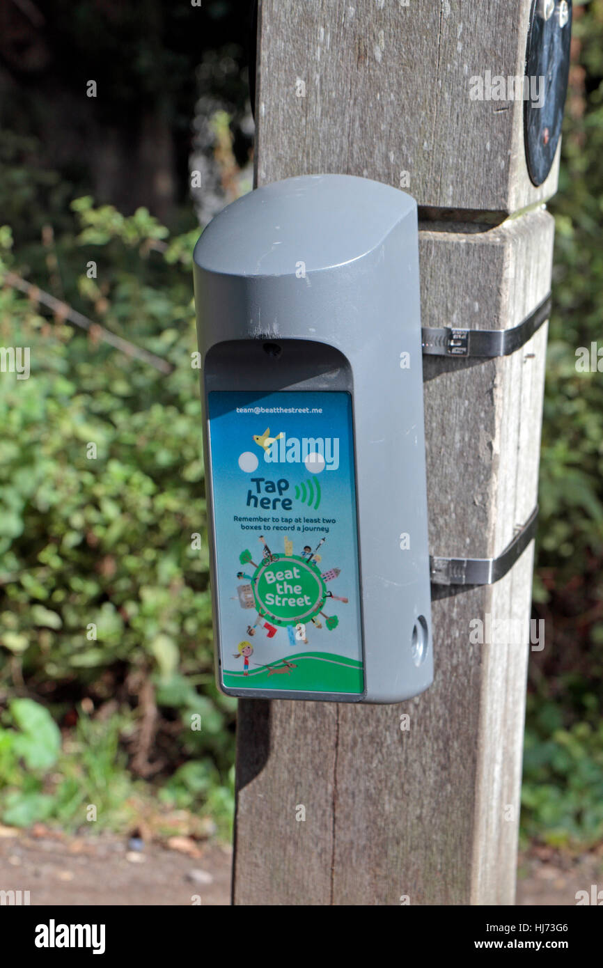 A Beat the Street Beat Box, part of a walking and cycling challenge ...