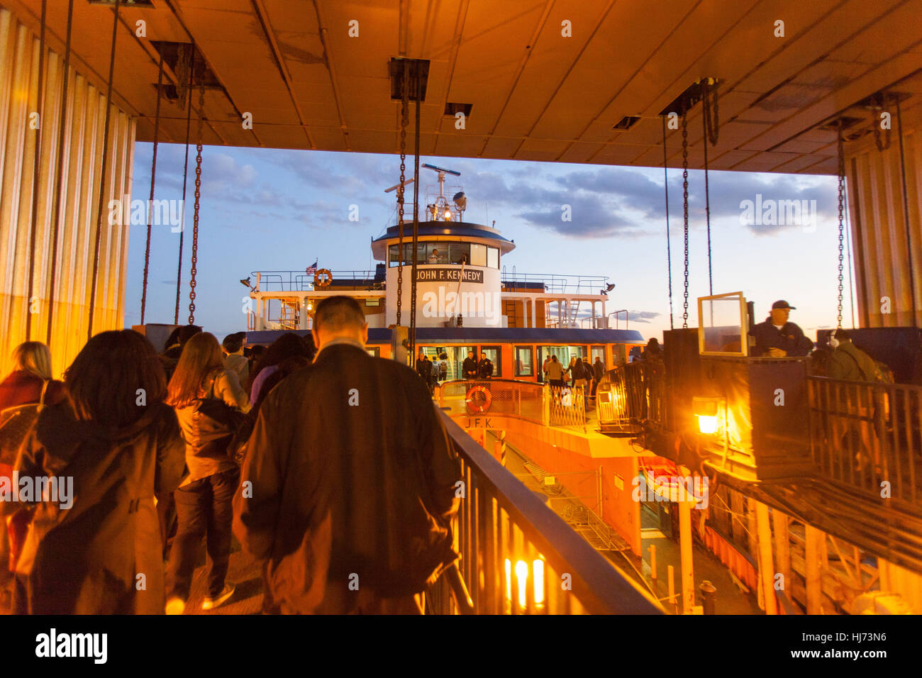 Staten island ferry passenger ferry loading ramps, New York City ...