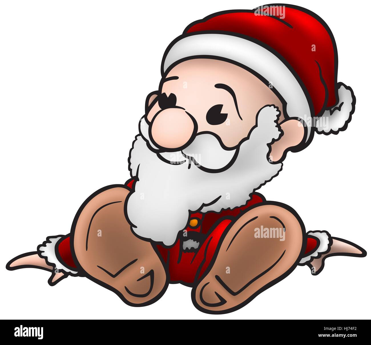 Little Santa Claus Stock Vector Image & Art - Alamy