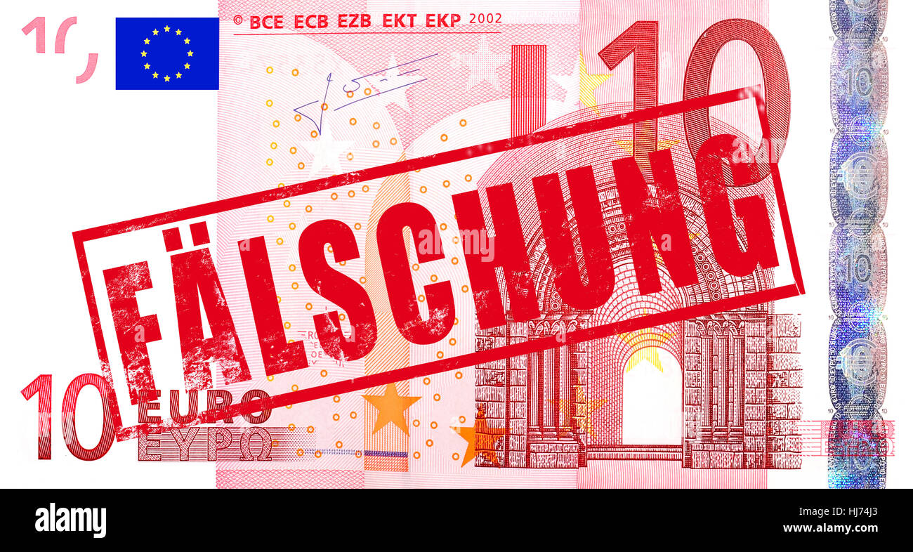 euro currency with stamp Stock Photo - Alamy