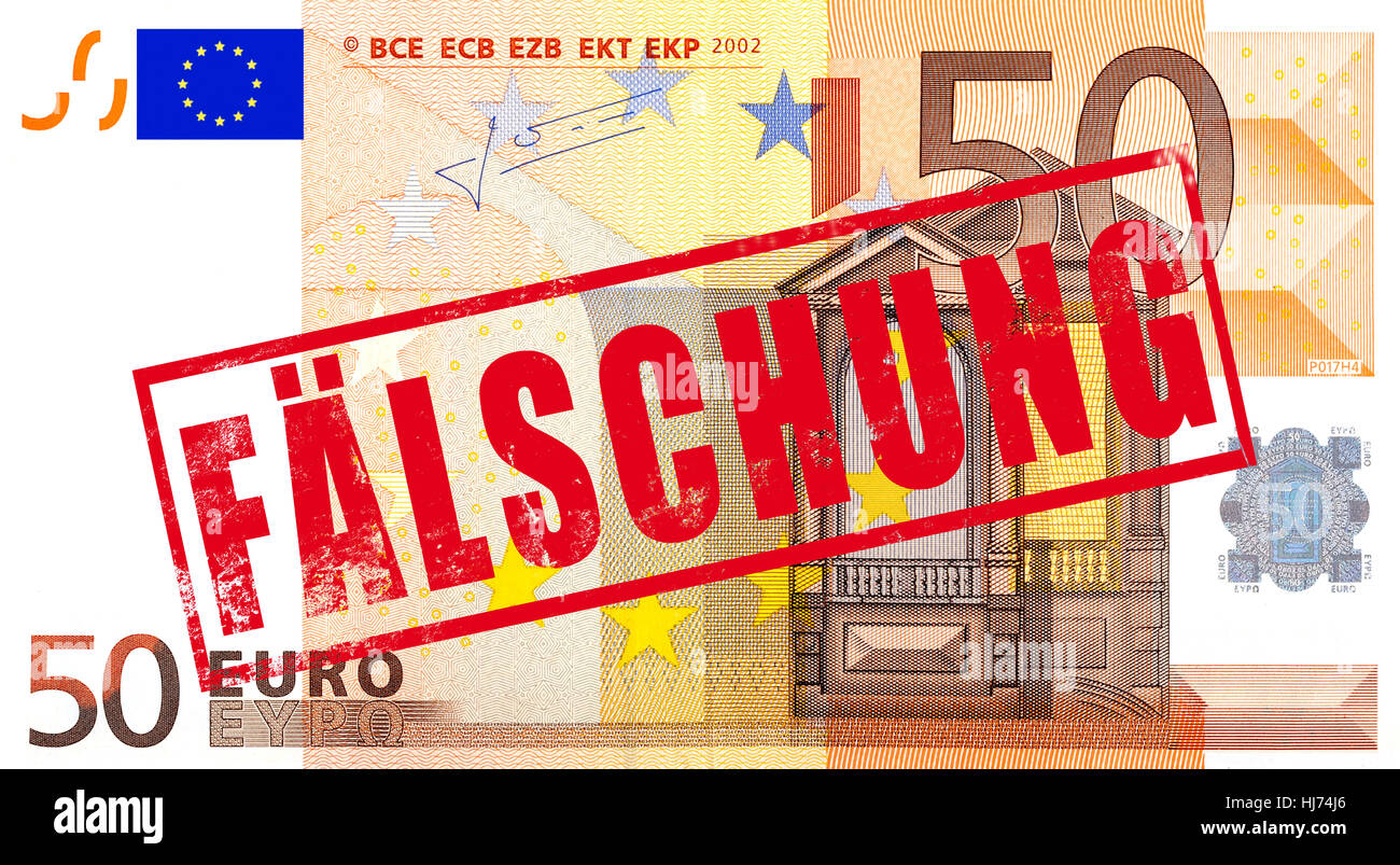 euro currency with stamp Stock Photo - Alamy