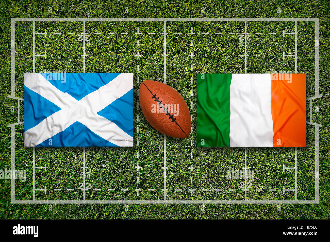 Scotland ireland flags hi-res stock photography and images - Alamy